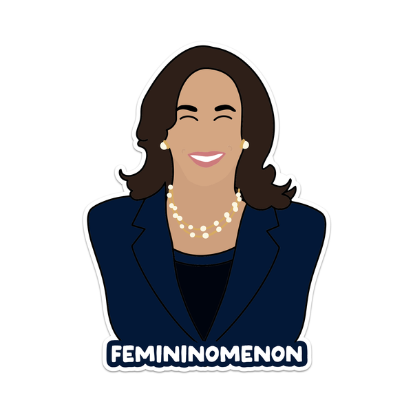 Kamala Harris Femininomenon Sticker – Three Little Birds Sewing Co.