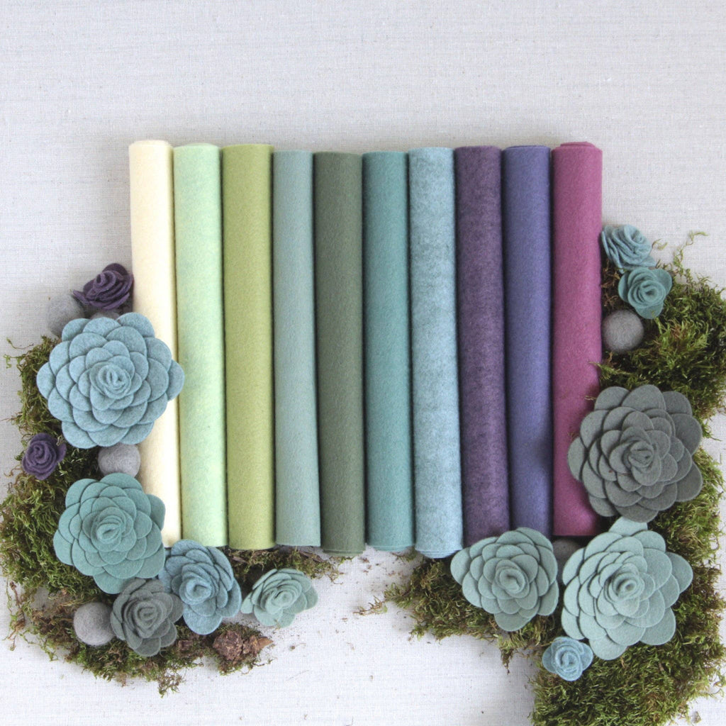 Wool Felt Sheets, Succulents – Three Little Birds Sewing Co.