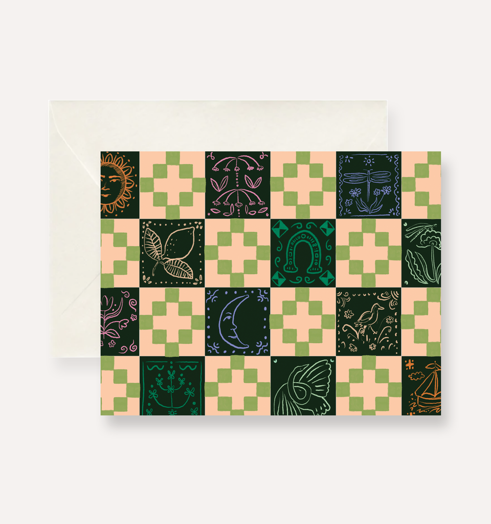 Quilt Pattern Everyday Greeting Card – Three Little Birds Sewing Co.