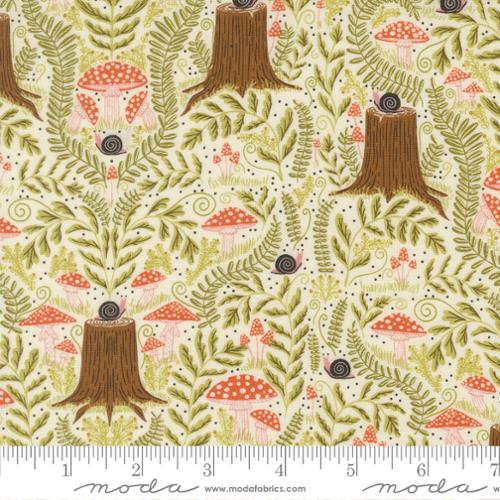 Mushroom Landscape in Cloud -- Night Owl by Gingiber for Moda Fabrics ...
