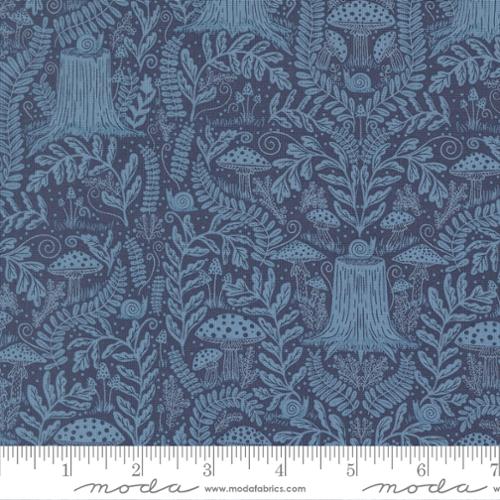 Mushroom Landscape in Dusk -- Night Owl by Gingiber for Moda Fabrics ...