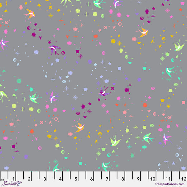 Fairy Dust - Shadow || True Colors Graywork by Tula Pink -- Free Spiri ...