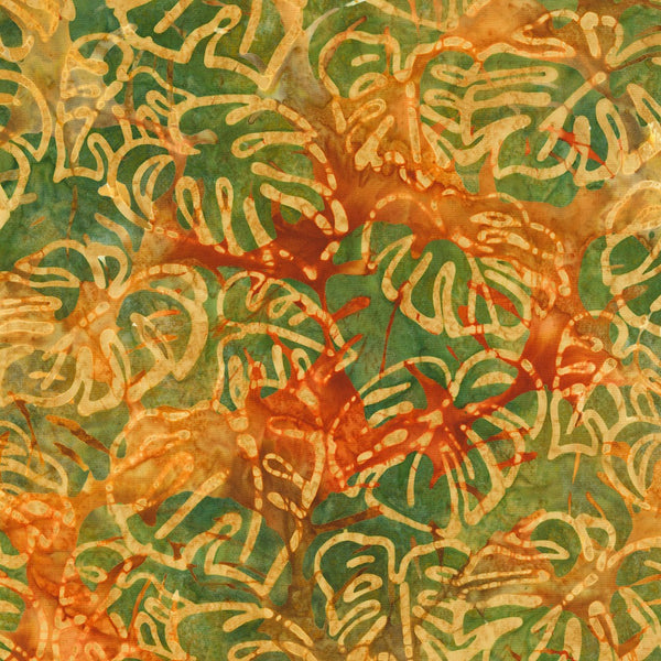 Monstera in Autumn -- Artisan Batiks: Jungle Dreams --- Robert Kaufman ...