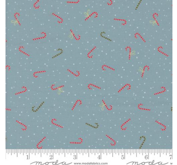 Candy Canes in Igloo -- Purrfect Christmas by Elena Amo for Moda Fabri ...