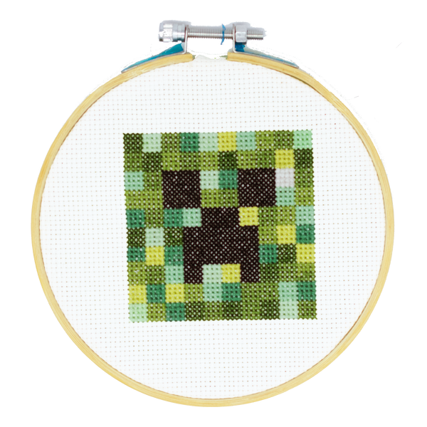 Minecraft Creeper - DIY Cross Stitch Kit – Three Little Birds Sewing Co.