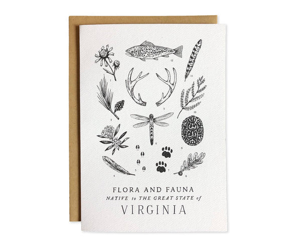 Virginia Field Guide Greeting Card – Three Little Birds Sewing Co.