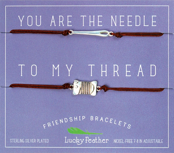 Friendship Bracelet - Silver - NEEDLE/THREAD – Three Little Birds ...