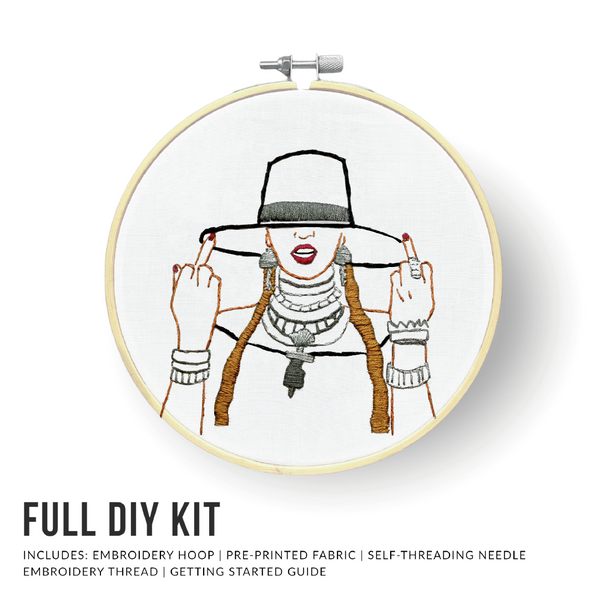 Slay DIY Embroidery Kit – Three Little Birds Sewing Co.