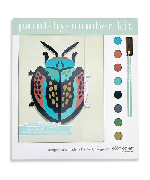 KIDS Tortoise Beetle Paint-by-Number Kit – Three Little Birds Sewing Co.